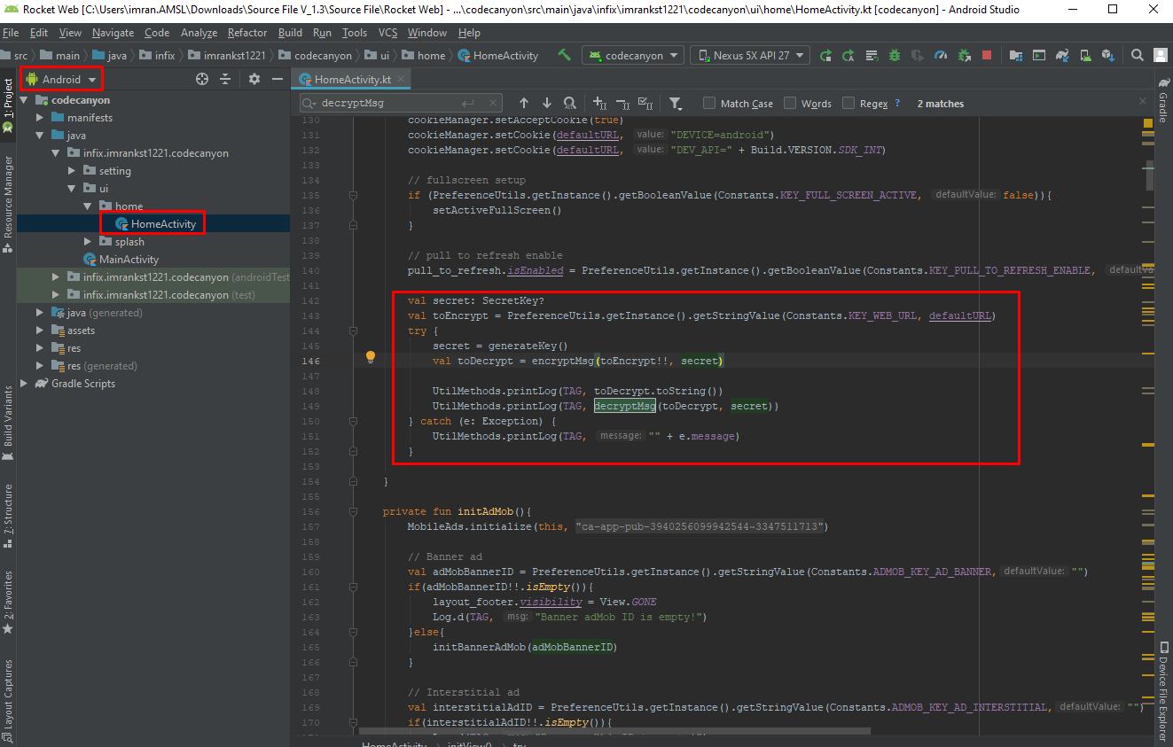 Unsafe cryptographic encryption patterns email from googl how to fix? | Rocketweb