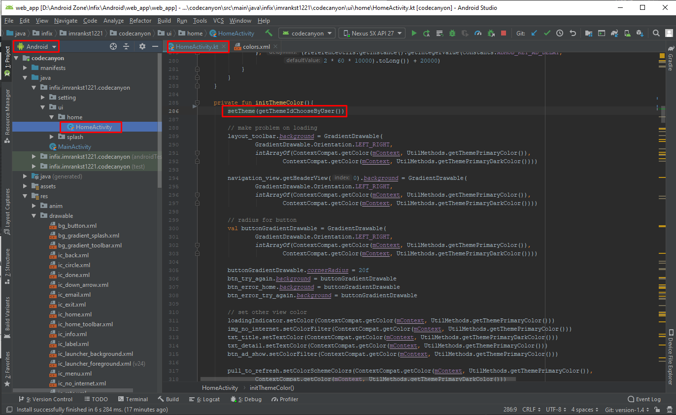 Can’t use custom color in RocketWeb Android | Rocketweb