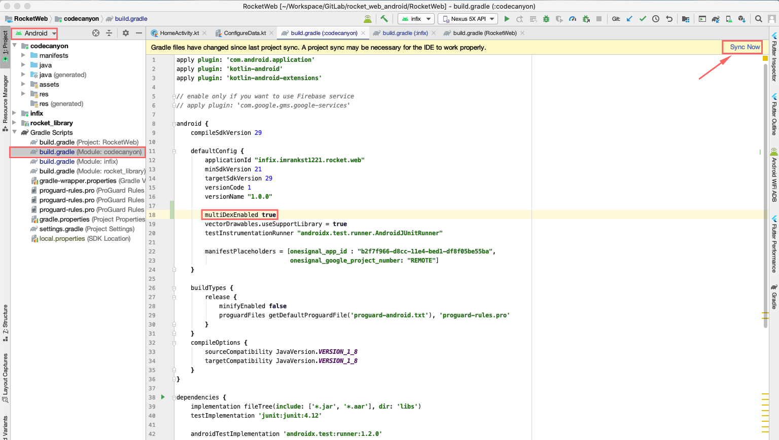Build error Failed resolution of: Lkotlin/KotlinPackage | Rocketweb